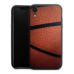 DeinDesign iPhone Xr Handy Premium Silikon H&uuml;lle Handyh&uuml;lle schwarz Case Ball Sports Basketball Silikon Premium Case