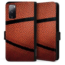 DeinDesign Galaxy S20 Handy Klapph&uuml;lle Handyh&uuml;lle aus Kunst Leder schwarz Flip Case Ball Sports Basketball Sideflip mit Lasche