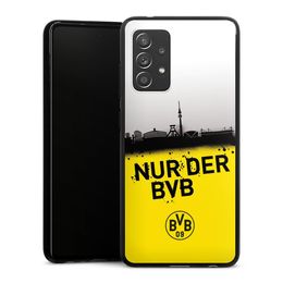 DeinDesign Galaxy A52s 5G Handy Silikon H&uuml;lle Case schwarz Handyh&uuml;lle Statement Borussia Dortmund Bvb