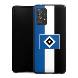 DeinDesign Galaxy A52s 5G Handy Silikon H&uuml;lle Case schwarz Handyh&uuml;lle Hsv Hamburger Sv Stripes