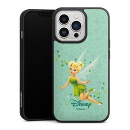 DeinDesign iPhone 13 Pro Handy Premium Silikon H&uuml;lle Handyh&uuml;lle schwarz Case Tinkerbells Disney Official Licensed Product Silikon Premium Case