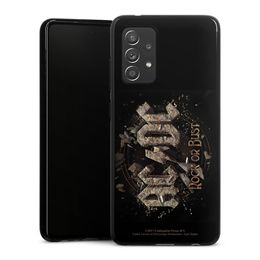 DeinDesign Galaxy A52s 5G Handy Silikon H&uuml;lle Case schwarz Handyh&uuml;lle Acdc Official Licensed Product Rock Or Bust