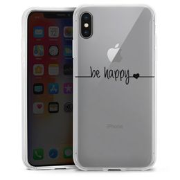 DeinDesign iPhone Xs Max Handy Silikon H&uuml;lle Case transparent Handyh&uuml;lle Happiness Statement Motiv Ohne Hintergrund Silikon Case