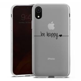 DeinDesign iPhone Xr Handy Silikon H&uuml;lle Case transparent Handyh&uuml;lle Happiness Statement Motiv Ohne Hintergrund Silikon Case