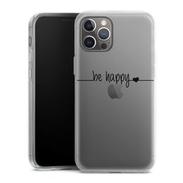 DeinDesign iPhone 12 Pro Max Handy Silikon H&uuml;lle Case transparent Handyh&uuml;lle Happiness Statement Motiv Ohne Hintergrund Silikon Case