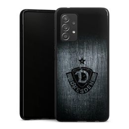DeinDesign Galaxy A52s 5G Handy Silikon H&uuml;lle Case schwarz Handyh&uuml;lle Vintage Sg Dynamo Dresden Official Licensed Product