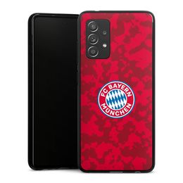 DeinDesign Galaxy A52s 5G Handy Silikon H&uuml;lle Case schwarz Handyh&uuml;lle Camouflage Fcb Fc Bayern M&uuml;nchen