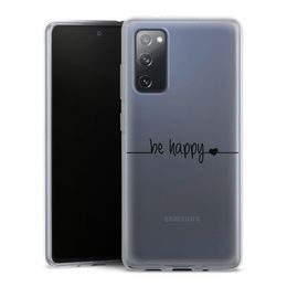 DeinDesign Galaxy S20 FE Handy Silikon H&uuml;lle Case transparent Handyh&uuml;lle Happiness Motiv Ohne Hintergrund Statement Silikon Case