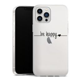 DeinDesign iPhone 13 Pro Max Handy Silikon H&uuml;lle Case transparent Handyh&uuml;lle Happiness Statement Motiv Ohne Hintergrund Silikon Case