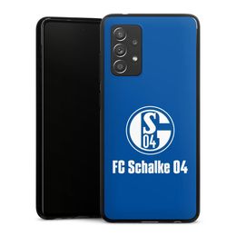 DeinDesign Galaxy A52s 5G Handy Silikon H&uuml;lle Case schwarz Handyh&uuml;lle Fc Schalke 04 Logo Official Licensed Product