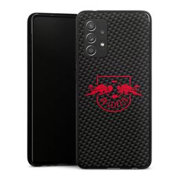 DeinDesign Galaxy A52s 5G Handy Silikon H&uuml;lle Case schwarz Handyh&uuml;lle Carbon Official Licensed Product Rb Leipzig