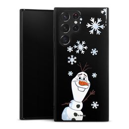 DeinDesign Galaxy S22 Ultra Handy Silikon H&uuml;lle Case schwarz Handyh&uuml;lle Disney Frozen 2 Frozen Olaf