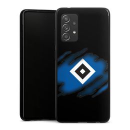 DeinDesign Galaxy A52s 5G Handy Silikon H&uuml;lle Case schwarz Handyh&uuml;lle Official Licensed Product Hsv Hamburger Sv