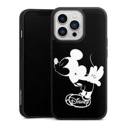DeinDesign iPhone 13 Pro Handy Premium Silikon H&uuml;lle Handyh&uuml;lle schwarz Case Official Licensed Product Disney Mickey Mouse Silikon Premium Case