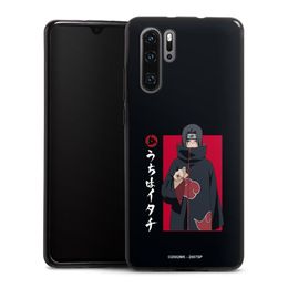 DeinDesign Huawei P30 Pro Handy Silikon H&uuml;lle Case schwarz Handyh&uuml;lle Official Licensed Product Itachi Uchiha Naruto Shippuden