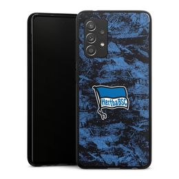 DeinDesign Galaxy A52s 5G Handy Silikon H&uuml;lle Case schwarz Handyh&uuml;lle Flag Logo Hertha Bsc