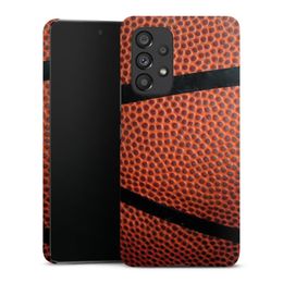 DeinDesign Galaxy A53 5G Handy Premium Case Smartphone Handyh&uuml;lle Schutzh&uuml;lle gl&auml;nzend Sports Ball Basketball Premium Case