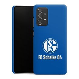DeinDesign Galaxy A52s 5G Handy Premium Case Smartphone Handyh&uuml;lle Schutzh&uuml;lle matt Fc Schalke 04 Logo Official Licensed Product Premium Case
