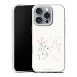 DeinDesign iPhone 16 Pro Handy Silikon H&uuml;lle Case wei&szlig; Handyh&uuml;lle Disney Bee Winnie The Pooh Silikon Case