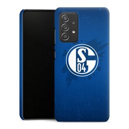 DeinDesign Galaxy A52s 5G Handy Premium Case Smartphone Handyh&uuml;lle Schutzh&uuml;lle matt Schalke 04 Official Licensed Product Fc Schalke 04 Premium Case