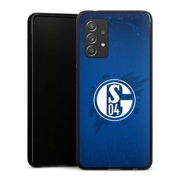 DeinDesign Galaxy A52s 5G Handy Silikon H&uuml;lle Case schwarz Handyh&uuml;lle Schalke 04 Official Licensed Product Fc Schalke 04