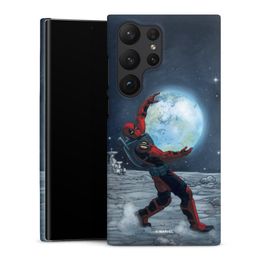 DeinDesign Galaxy S23 Ultra Handy Premium Case Smartphone Handyh&uuml;lle Schutzh&uuml;lle matt Moon Marvel Deadpool Premium Case
