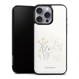 DeinDesign iPhone 16 Pro Max Handy Slim Case extra d&uuml;nn Silikon Handyh&uuml;lle schwarz H&uuml;lle Disney Bee Winnie The Pooh Silikon Slim Case