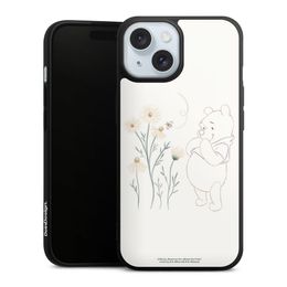 DeinDesign iPhone 15 Handy Premium Silikon H&uuml;lle Handyh&uuml;lle schwarz Case Disney Bee Winnie The Pooh Silikon Premium Case