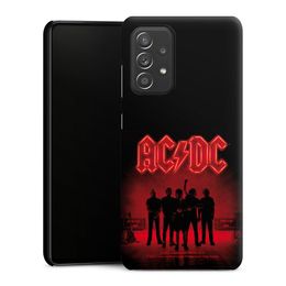 DeinDesign Galaxy A52s 5G Handy Premium Case Smartphone Handyh&uuml;lle Schutzh&uuml;lle matt Band Acdc Official Licensed Product Premium Case