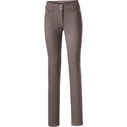 Heine Witt Damen R&ouml;hrenhose mit Push-up-Effekt, taupe, Gr&ouml;&szlig;e 50