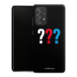 DeinDesign Galaxy A52s 5G Handy Premium Case Smartphone Handyh&uuml;lle Schutzh&uuml;lle matt Logo Die Drei ??? Official Licensed Product Premium Case