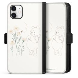 DeinDesign iPhone 11 Handy Klapph&uuml;lle Handyh&uuml;lle aus Kunst Leder schwarz Flip Case Disney Bee Winnie The Pooh Sideflip mit Lasche