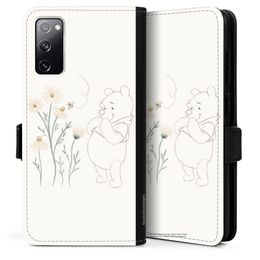 DeinDesign Galaxy S20 Handy Klapph&uuml;lle Handyh&uuml;lle aus Kunst Leder schwarz Flip Case Disney Winnie The Pooh Bee Sideflip mit Lasche
