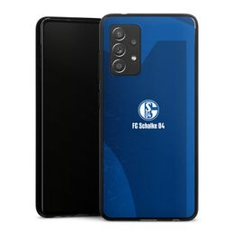 DeinDesign Galaxy A52s 5G Handy Silikon H&uuml;lle Case schwarz Handyh&uuml;lle Bundesliga Official Licensed Product Fc Schalke 04