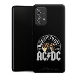 DeinDesign Galaxy A52s 5G Handy Premium Case Smartphone Handyh&uuml;lle Schutzh&uuml;lle matt Acdc Rock Official Licensed Product Premium Case