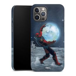 DeinDesign iPhone 12 Pro Max Handy Premium Case Smartphone Handyh&uuml;lle Schutzh&uuml;lle matt Moon Marvel Deadpool Premium Case