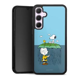 DeinDesign Galaxy A55 5G Handy Gallery Case Handyh&uuml;lle 9H Geh&auml;rtetes Glas R&uuml;ckseite H&uuml;lle Peanuts Children Snoopy Gallery Case