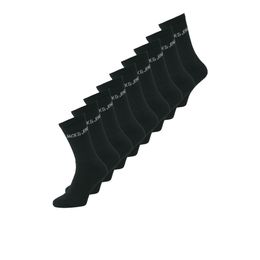 Jack & Jones Tennissocken JACK & JONES "JACREGEN TENNIS SOCKS 9 PACK NOOS", Herren, schwarz pack:9xschwarz, Baumwollmischung, unifarben mit Farbeinsatz, Socken Tennissocken, Baumwollmischung, Einheitsgr&ouml;&szlig;e