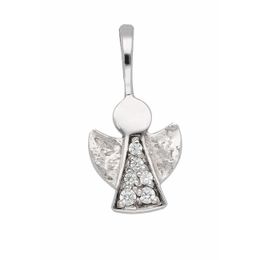 Adelia&acute;s Kettenanh&auml;nger ADELIA&acute;S "Engelanh&auml;nger 925 Silber mit Zirkonia &ndash; Silberanh&auml;nger Engel", silber, Schmuckanh&auml;nger, Damen, mit Zirkonia, Silber 925 (Sterlingsilber), Kettenanh&auml;nger, Silberanh&auml;nger Engel