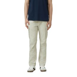 Cargohose s.Oliver, Herren, Gr. XL, N-Gr, bone beige, Web, Obermaterial: 97% Baumwolle, 3% Elasthan, unifarben, bootcut fit lang, Hosen Cargohose, mit Stretch