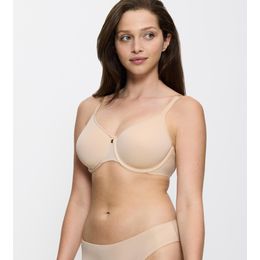 Minimizer-BH Triumph "Body Make-Up Essentials", Damen, Gr. 75, Cup C, beige, Microtouch, Obermaterial: 66% Polyester, 25% Polyamid, 9% Elasthan, Basic, BHs Minimizer-BH, reduziert optisch um eine Cup-Gr&ouml;&szlig;e, seidig weich, Microfaser