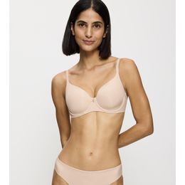B&uuml;gel-BH Triumph "Body Make-Up Essentials", Damen, Gr. 75, Cup D, beige, Microtouch, Obermaterial: 45% Polyester, 40% Polyamid, 15% Elasthan, Basic, BHs B&uuml;gel-BH, leicht, gl&auml;nzend, weiche Einlagen