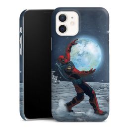 DeinDesign iPhone 12 Handy Premium Case Smartphone Handyh&uuml;lle Schutzh&uuml;lle matt Moon Marvel Deadpool Premium Case