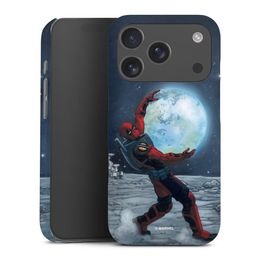 DeinDesign iPhone 17 Pro Handy Premium Case Smartphone Handyh&uuml;lle Schutzh&uuml;lle gl&auml;nzend Moon Marvel Deadpool Premium Case