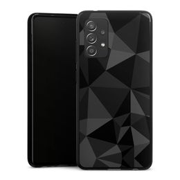 DeinDesign Galaxy A52s 5G Handy Silikon H&uuml;lle Case schwarz Handyh&uuml;lle Abstract Muster Geometric