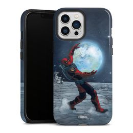 DeinDesign iPhone 13 Pro Max Handy Panzer Handyh&uuml;lle robuste Outdoor H&uuml;lle Schutzh&uuml;lle gl&auml;nzend Moon Marvel Deadpool Tough Case