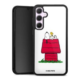 DeinDesign Galaxy A55 5G Handy Gallery Case Handyh&uuml;lle 9H Geh&auml;rtetes Glas R&uuml;ckseite H&uuml;lle Snoopy Peanuts Official Licensed Product Gallery Case