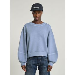G-Star Raw Longpullover G-STAR "Overdyed Big Sleeve Sweater", Damen, Gr. L, amann gd, Obermaterial: 100% Baumwolle, Pullover Longpullover