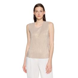 T-Shirt Betty Barclay "Damen mit Glanzeffekt", Damen, Gr. 40, grau beige, Jersey, Obermaterial: 100% Polyester, festlich, loose fit normal, Rundhals, Shirts T-Shirt