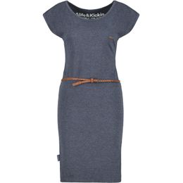 alife and kickin Blusenkleid ALIFE & KICKIN "Damen ElliAK Sommerkleid, Kleid", Damen, Gr. S, Normalgr&ouml;&szlig;en, blau (marine), 65% Baumwolle, 35% Polyester, Kleider Blusenkleid